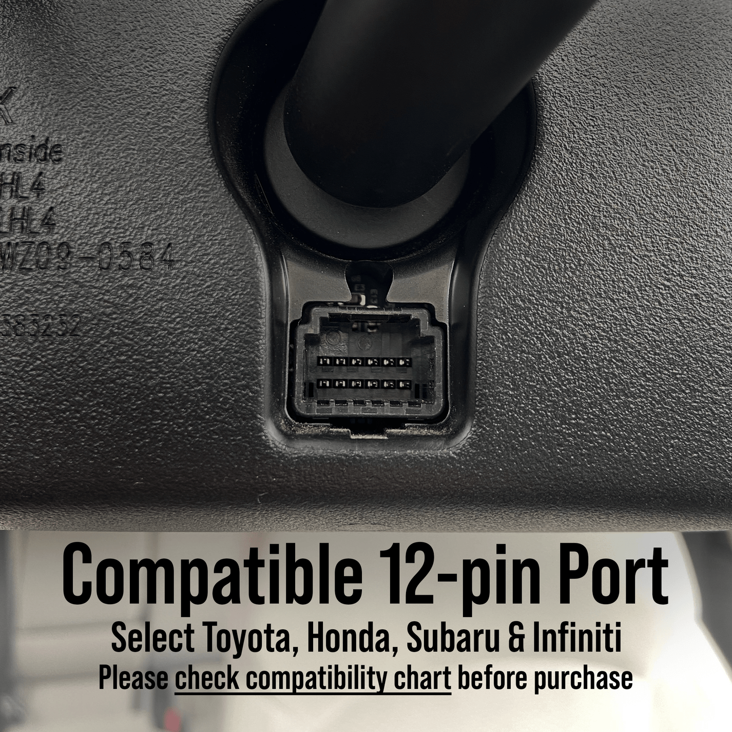 Dash Cam Power Adapter (12-Pin Type A) for Select Toyota/Honda/Subaru ...